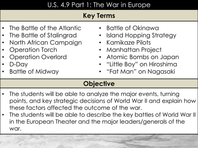 Unit 7: World War II PowerPoint [Part 2] | PPTX
