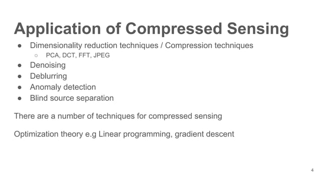 Compressed Sensing using Generative Model | PPT