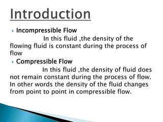 Compressible Fluid | PPTX