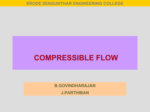 Compressible flow | PPT