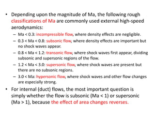 Compressible flows in fluid mechanics in chemical engineering | PPTX