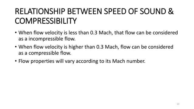 Compressible flows | PPTX | Physics | Science