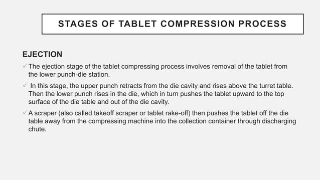 TABLET COMPRESSION | PPTX | Pharmaceutical Drugs | Medical Health