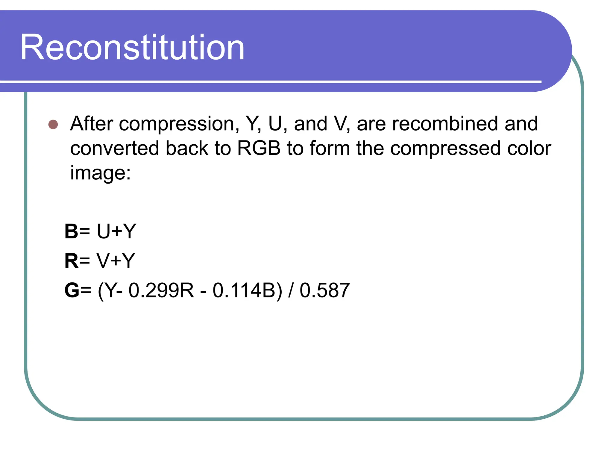 Discrete cosine Transform and Digital Image compression.ppt | Computing | Technology & Computing