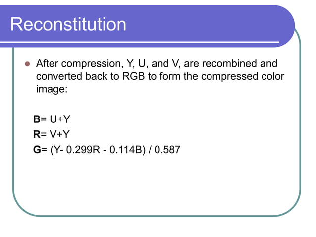 Discrete Cosine Transform And Digital Image Compressionppt