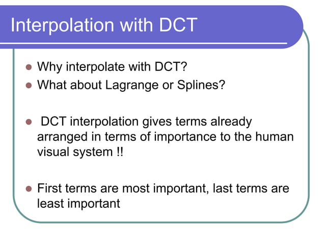 Discrete cosine Transform and Digital Image compression.ppt | Computing | Technology & Computing