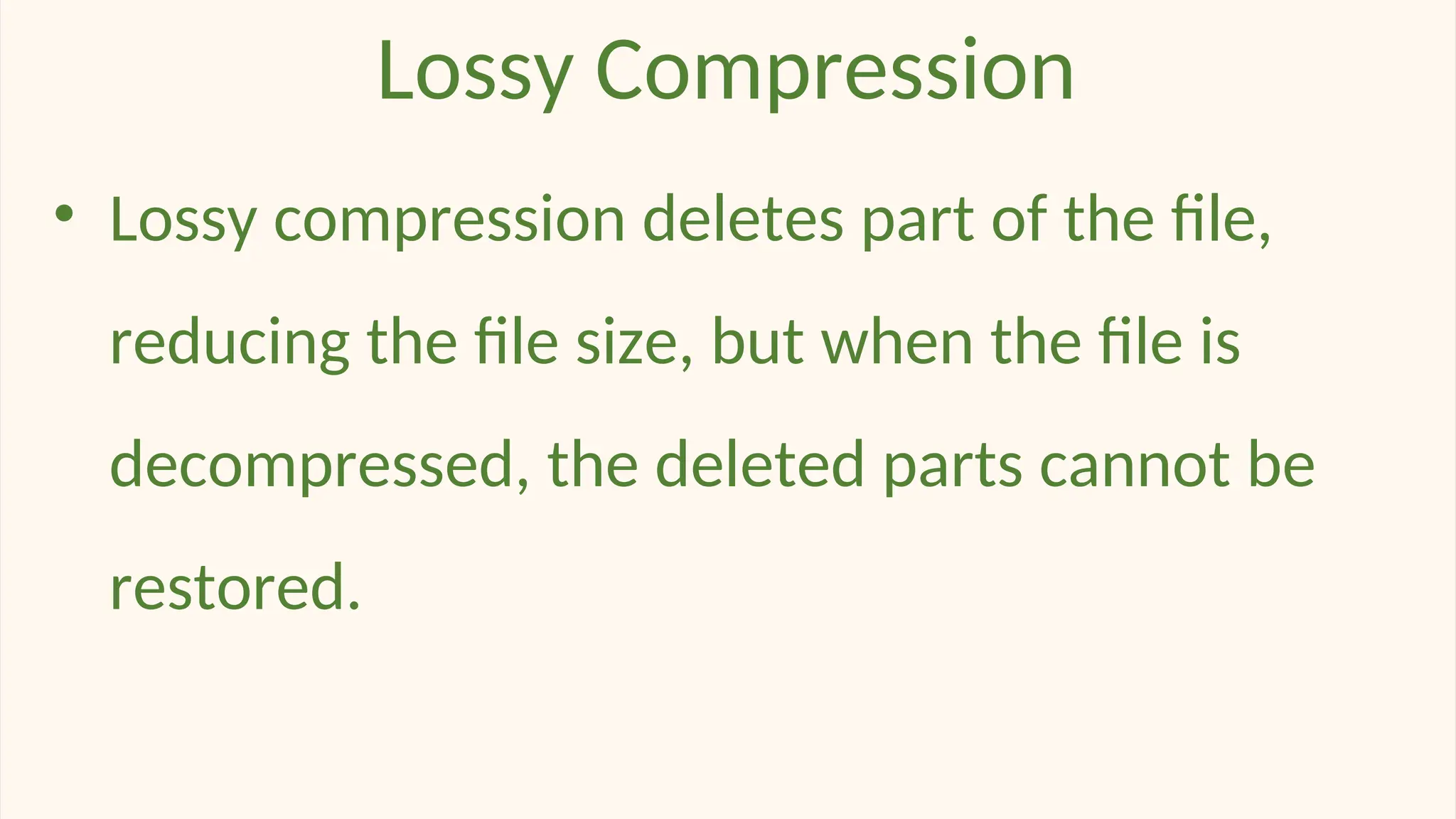 CompressionReasons of Compression Image Compression Settings .ppt