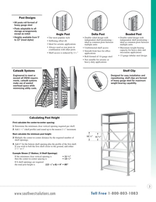 Compression Clip Shelving Industrial Shelves | PDF