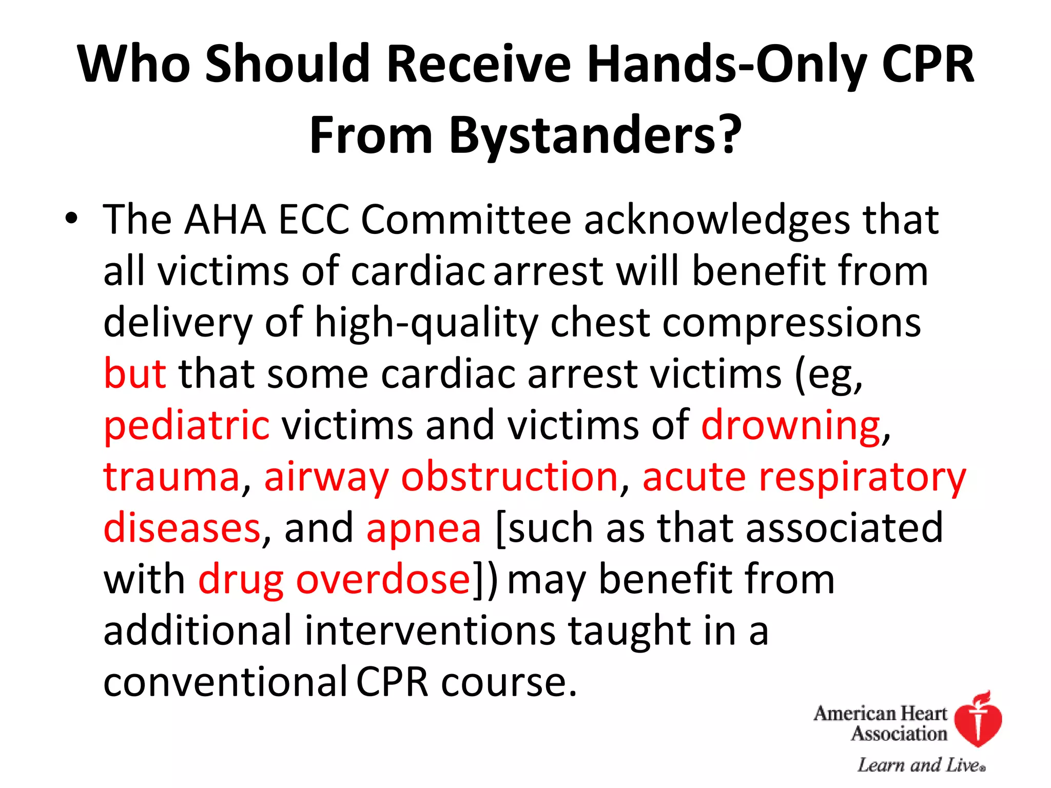 Compression only CPR | PPT
