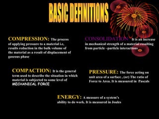 Compression and compaction | PPT