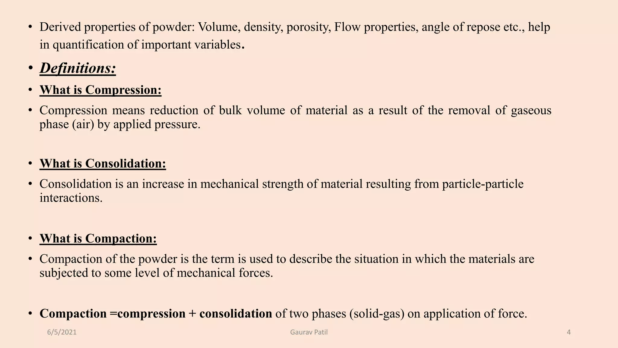 Compression And Compaction Pptx Chemistry Science