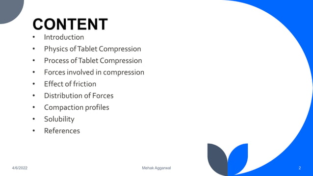 Compression and compaction | PPTX | Pharmaceutical Industry | Industries
