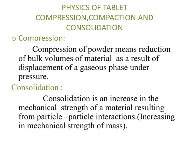 COMPRESSION AND COMPACTION, introduction, principle | PPTX | Physics ...