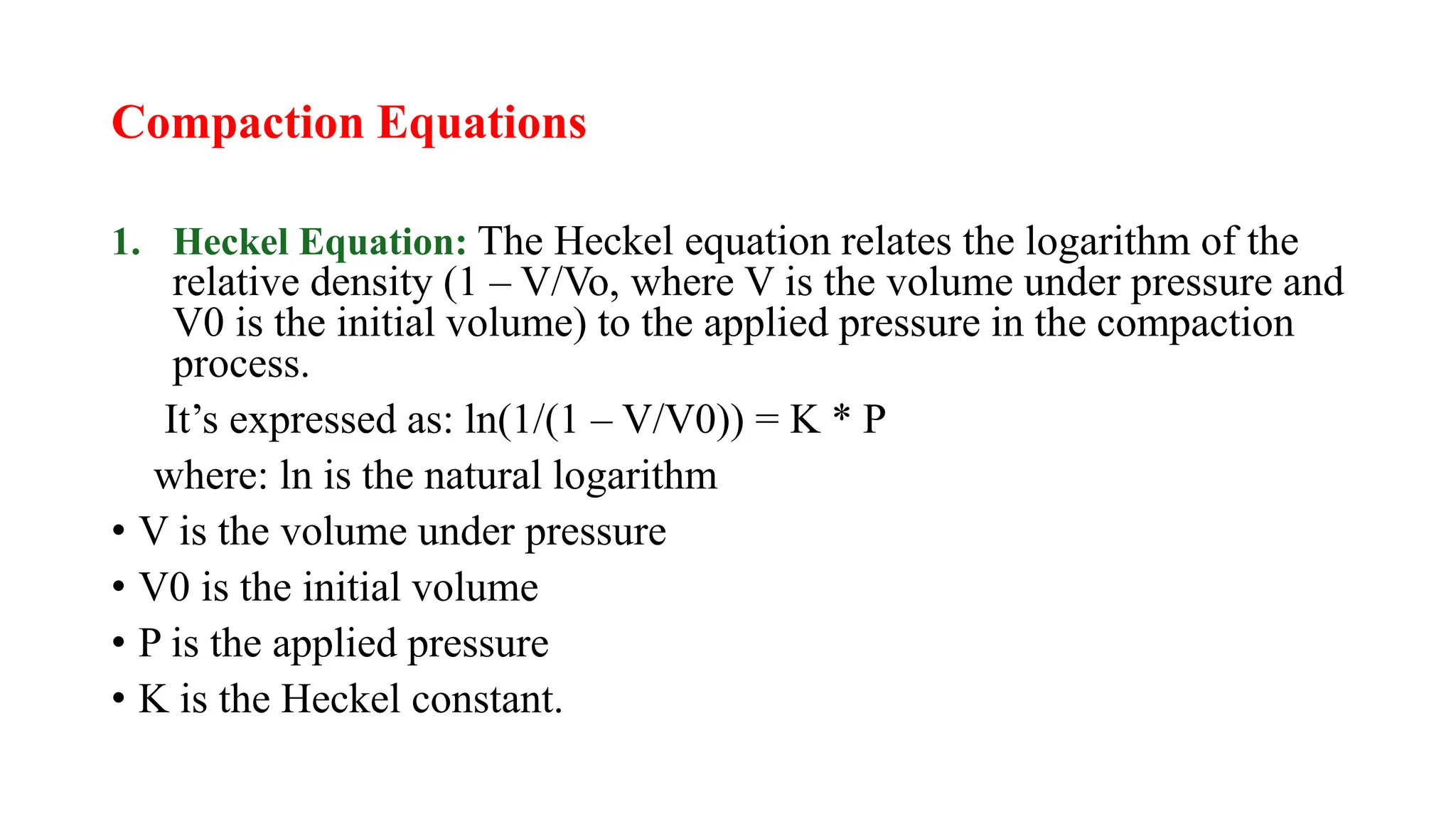 compression and compaction , physics of tablet compression | PPTX