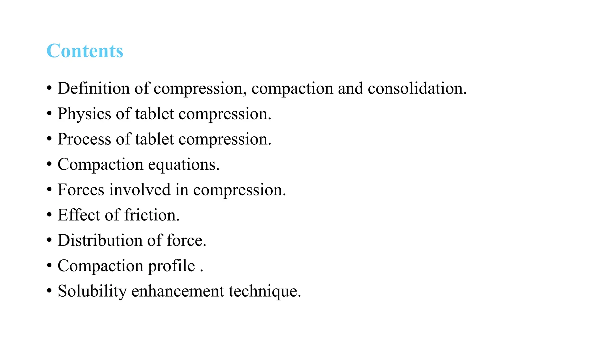 compression and compaction , physics of tablet compression | PPTX