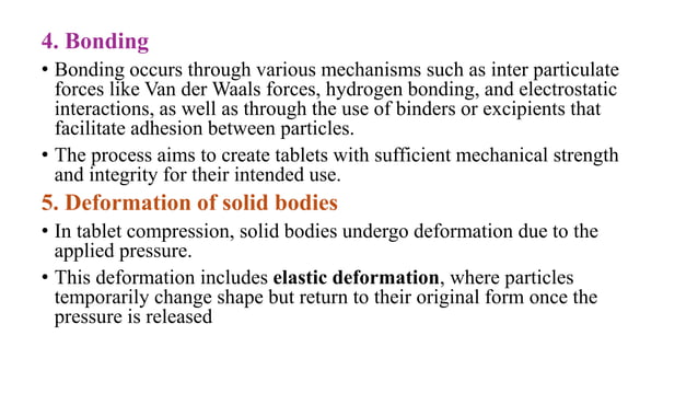 compression and compaction , physics of tablet compression | PPTX ...