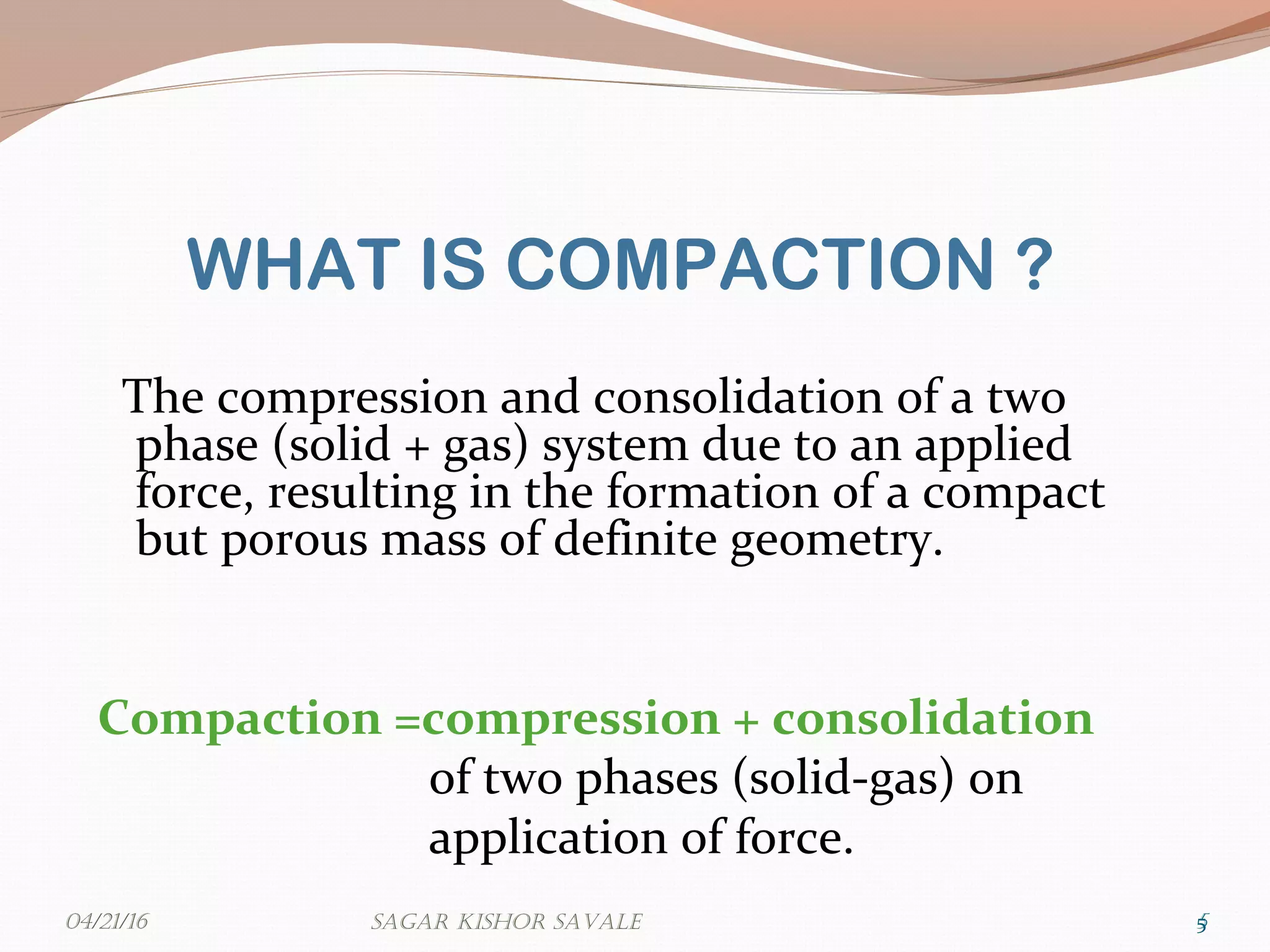 Compression and compaction | PPT