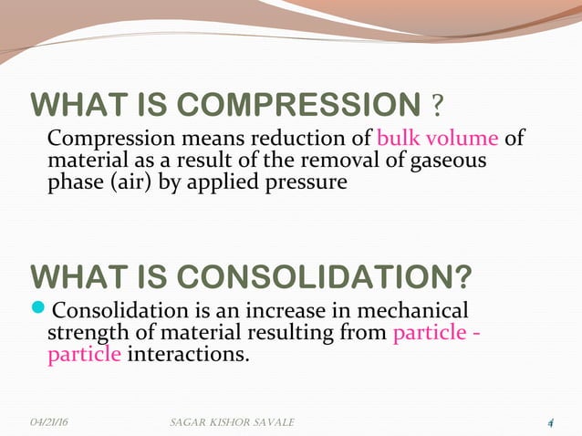 Compression and compaction | PPT | Chemistry | Science