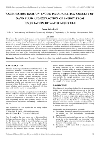 Compression ignition engine incorporating concept of | PDF