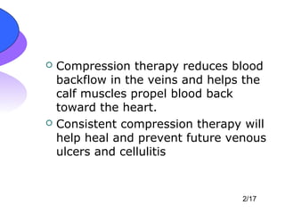 Compression & Leg Ulcers from www.maximedtherapy.com | First Aid | Injuries