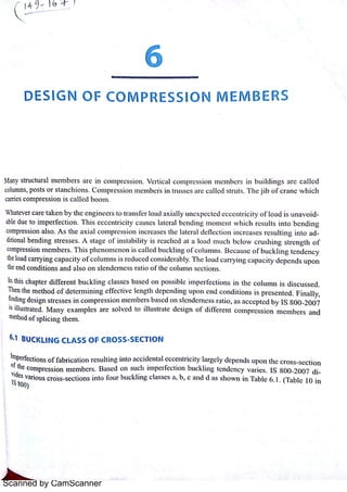 Compression member (civil, architectural structure) | PDF