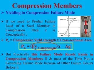 Compression Members 1 for Steel Structures | PDF