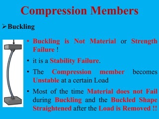 Compression Members 1 for Steel Structures | PDF