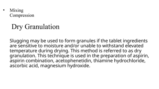 Compression of granules using tablet punching machine.pptx