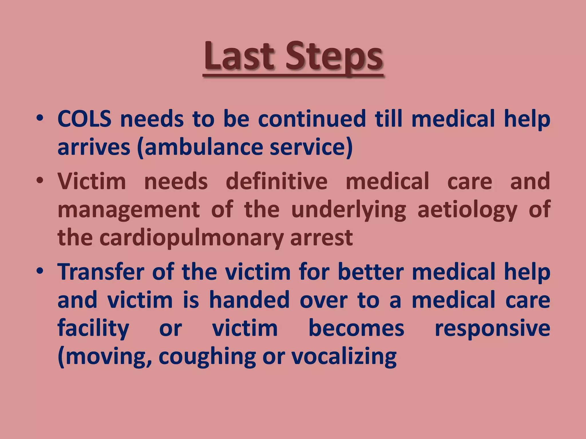 Compression only life support (cols) by tushar chokshi | PPTX