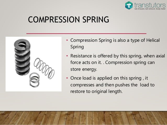 Compression Springs | Mechenical Engineering