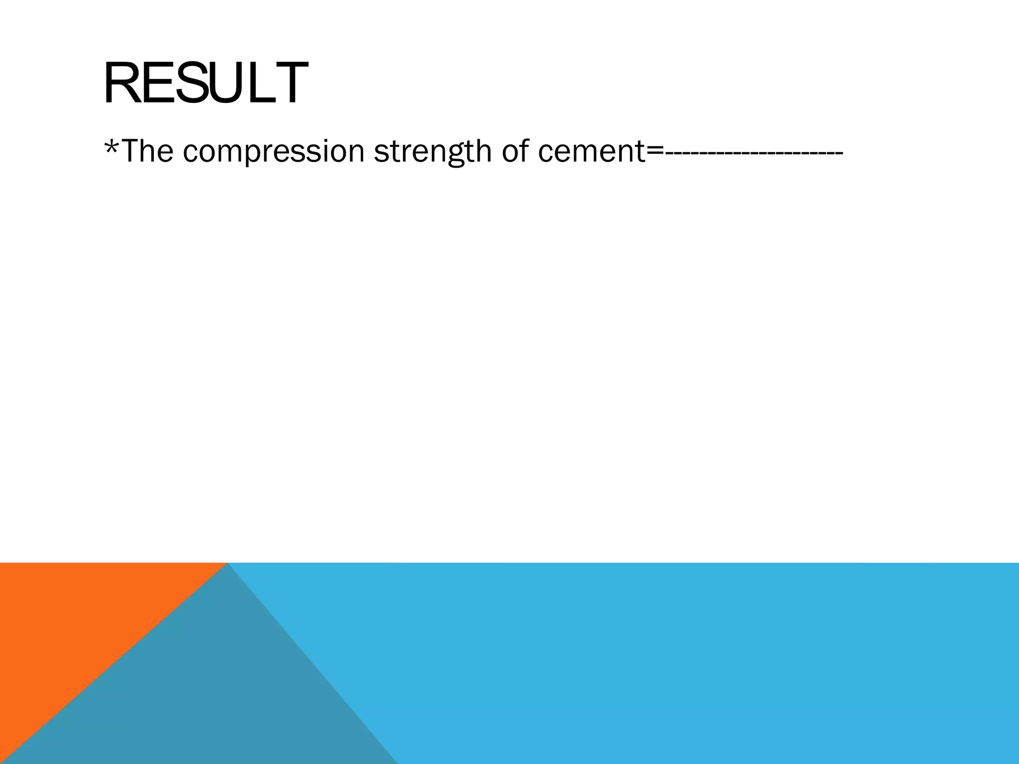 Compression strength test | ODP