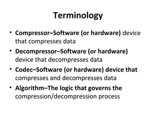 Compression techniques | PPT