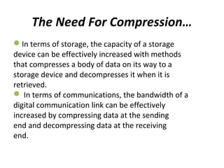 Compression techniques | PPT