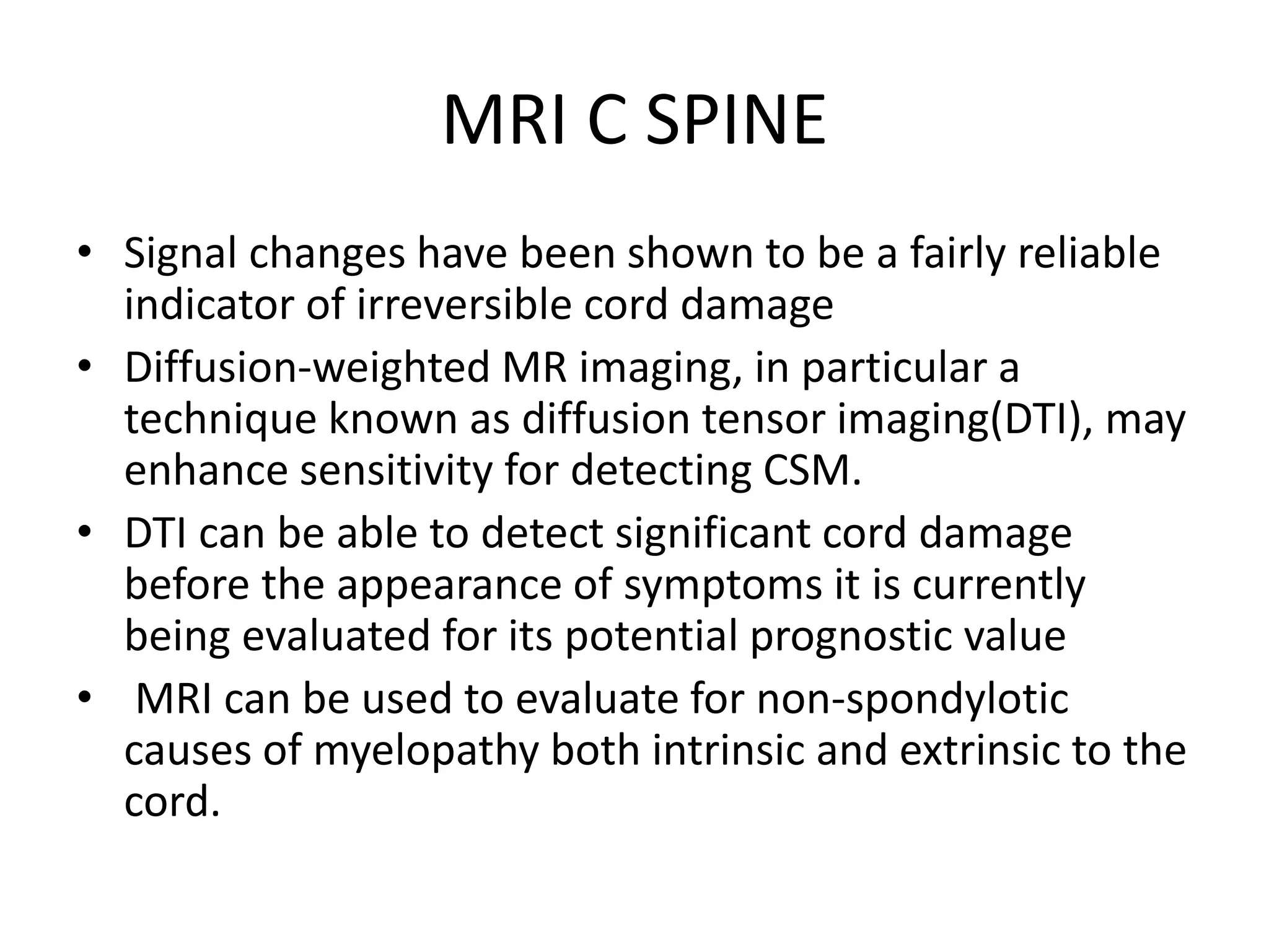 Cervical Compressive Myelopathy | PPTX