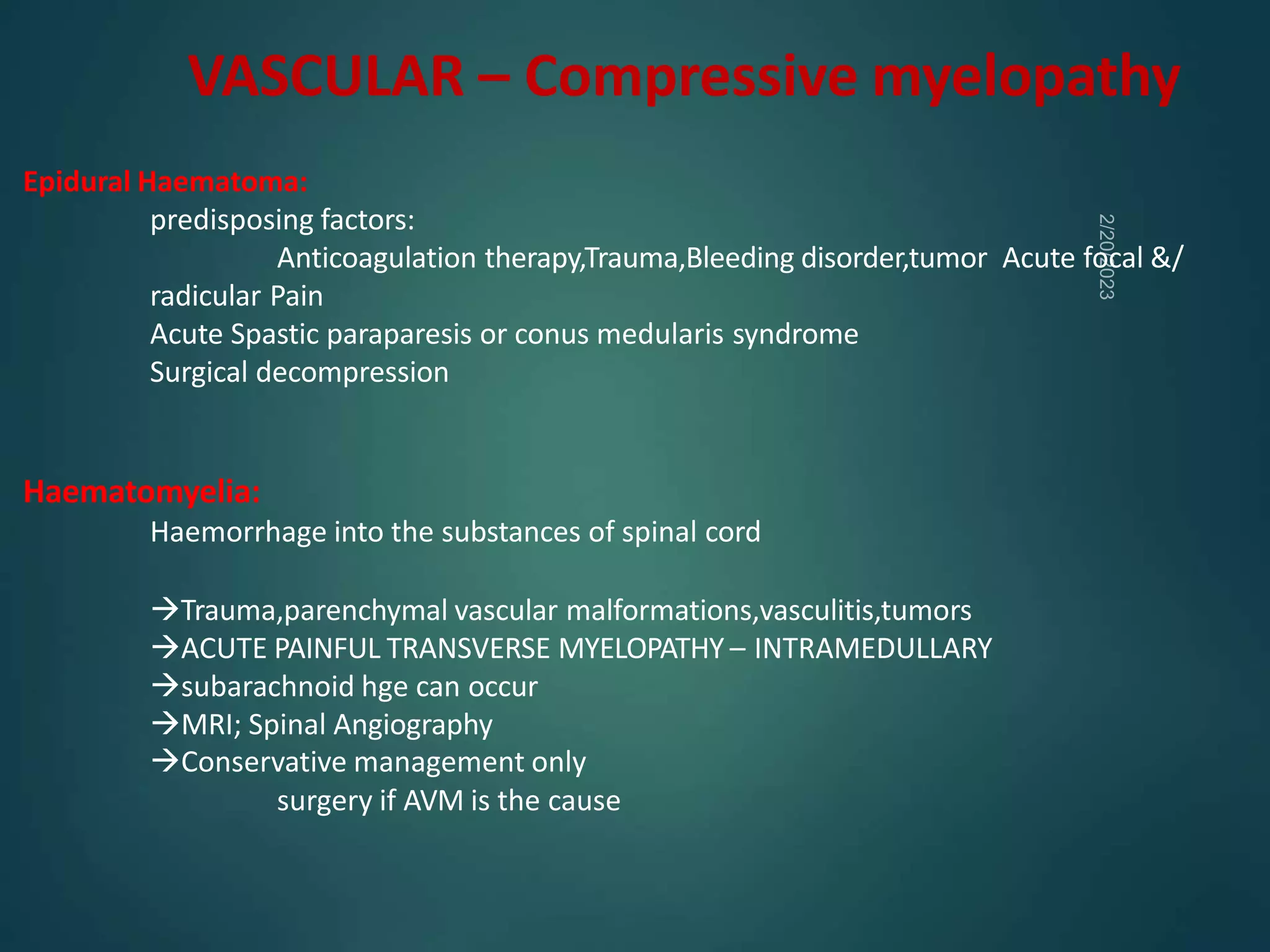 Compressive Myelopathy.pptx