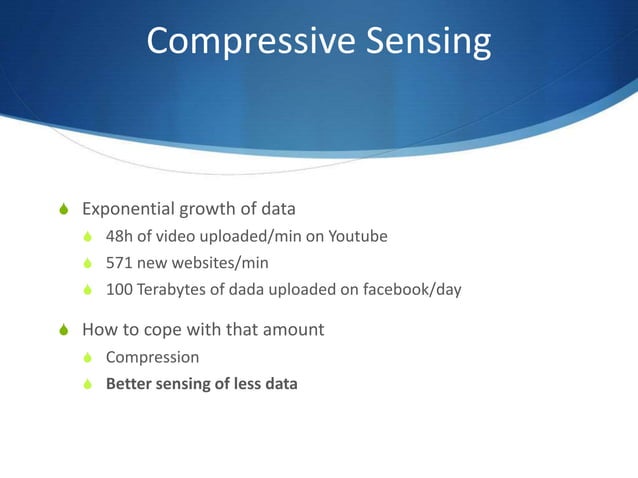 Compressive Sensing Basics - Medical Imaging - MRI | PPTX