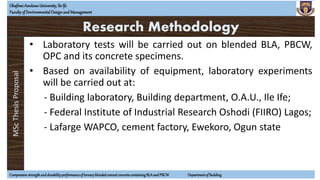 Masters of Science Research Proposal in Building Structures | PPTX