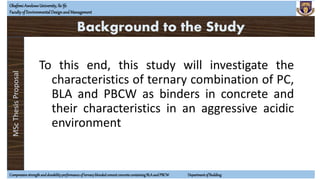 Masters of Science Research Proposal in Building Structures | PPTX