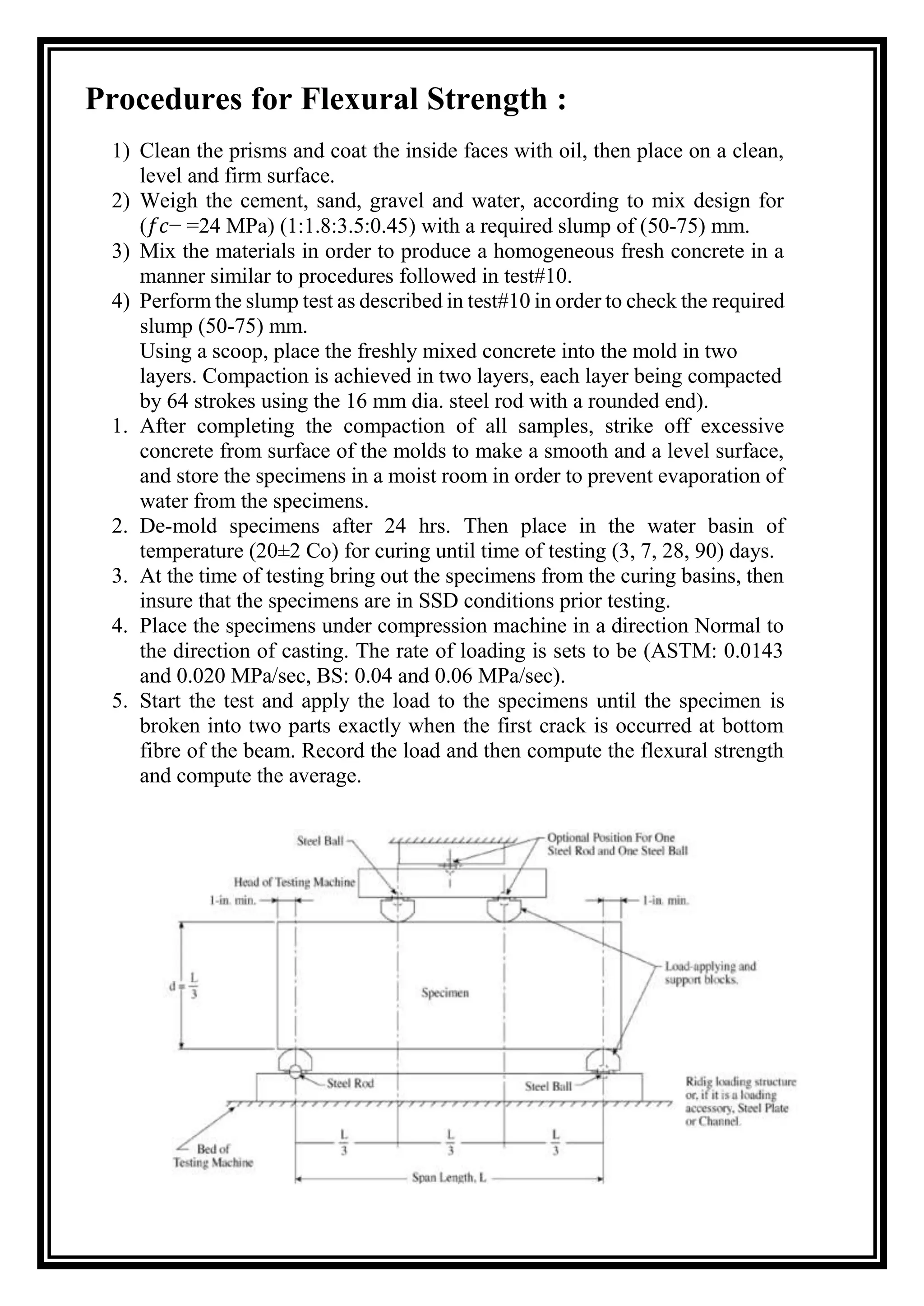 Compressive strength and Flexural of Hardened Concrete | Jameel Academy ...