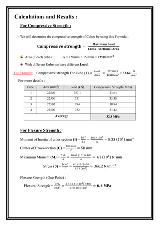 Compressive strength and Flexural of Hardened Concrete | Jameel Academy | PDF