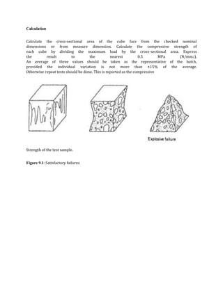 Compressive strength of concrete cubs | PDF