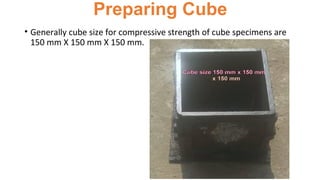 Compressive strength of cube concrete specimens | PPT