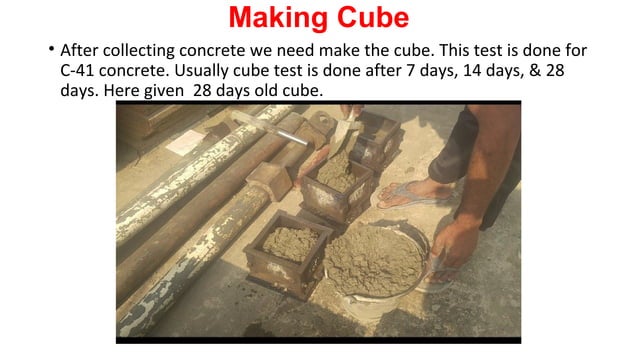 Compressive strength of cube concrete specimens | PPT