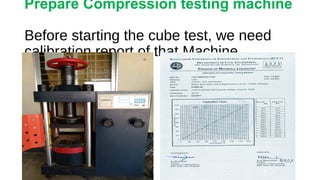 Compressive strength of cube concrete specimens | PPT