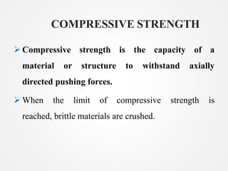 Compressive strength test on concrete | PPTX