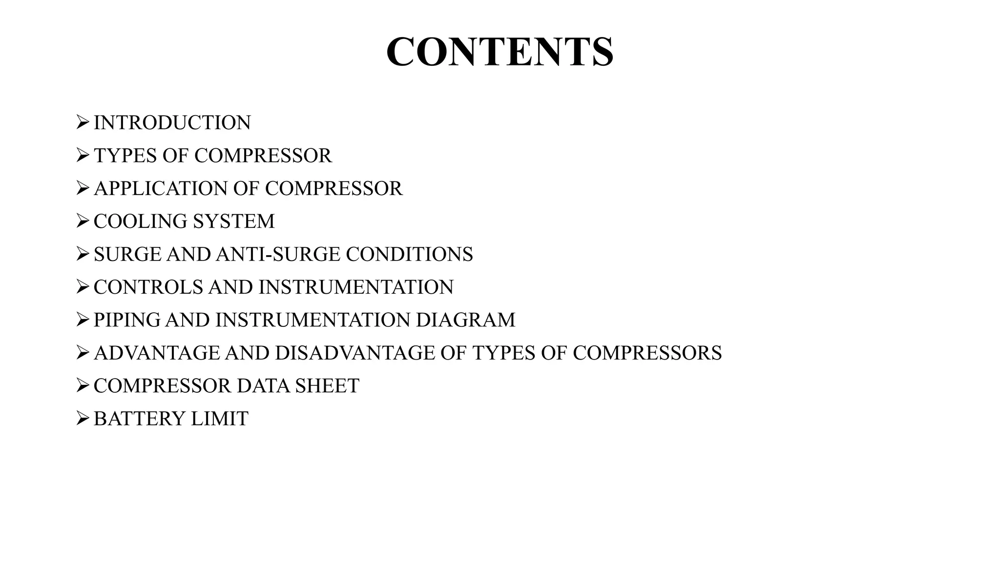 Types of compressor and application in oil and gas industry | PDF