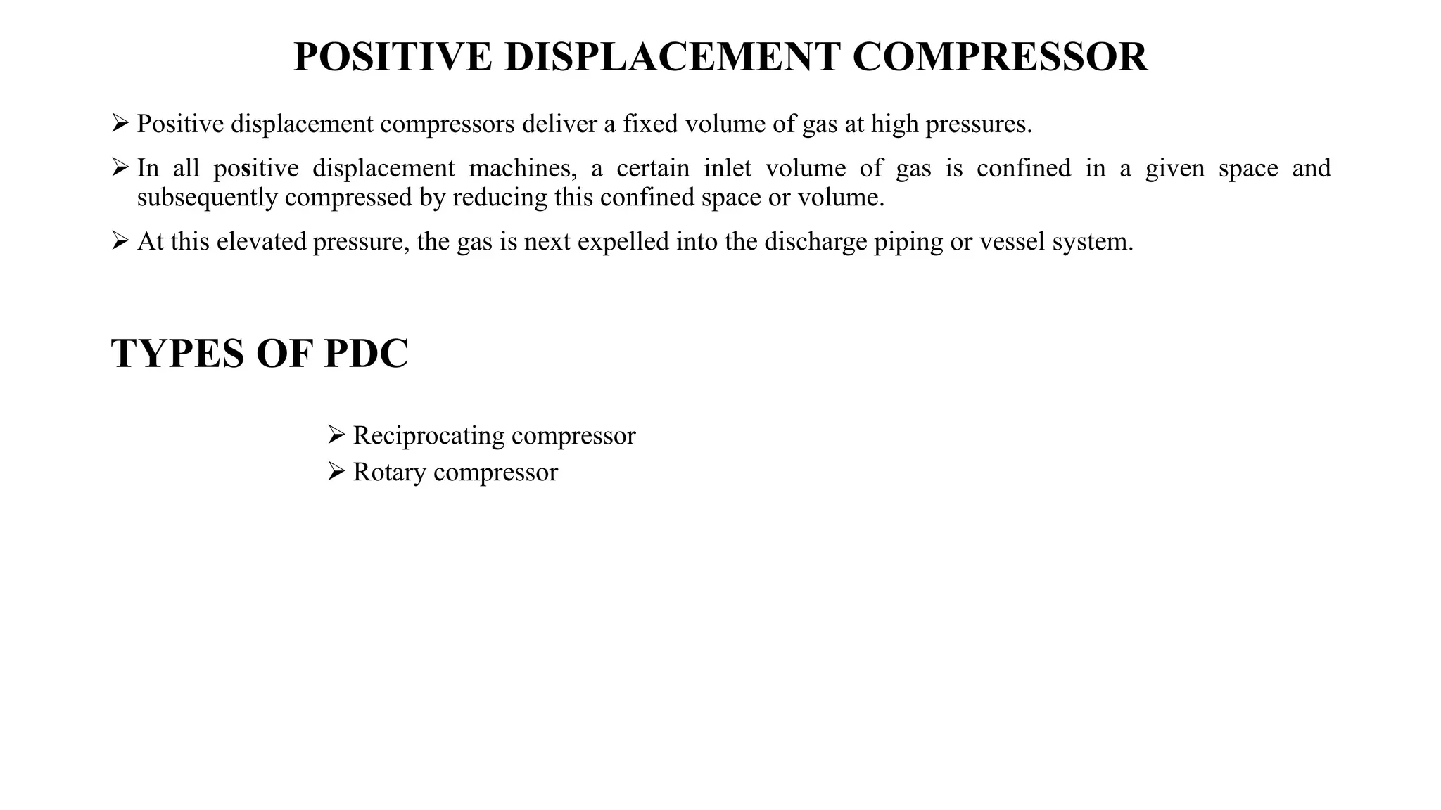 Types of compressor and application in oil and gas industry | PDF
