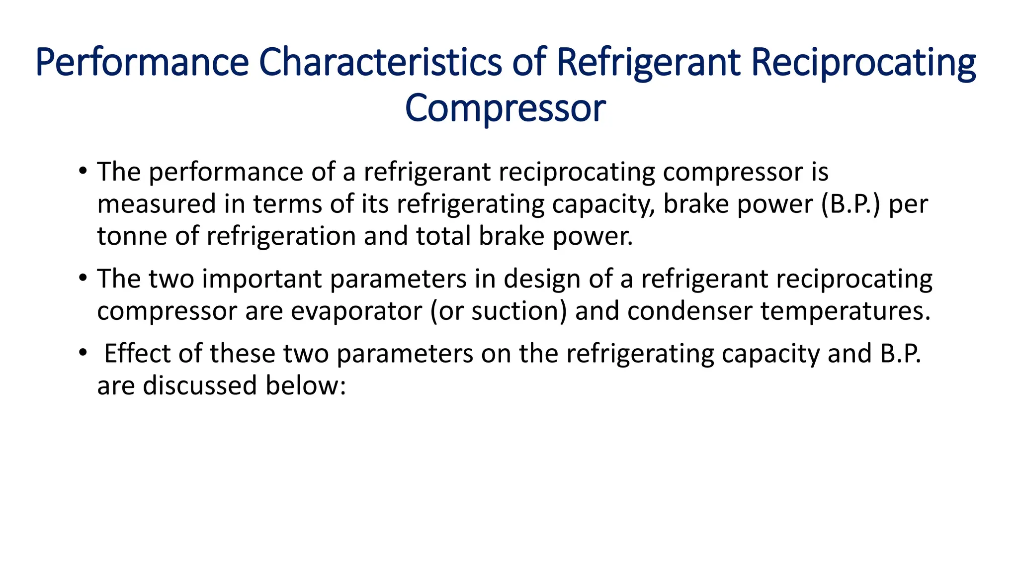 Refrigerant Compressors: Types and Numerical Insights | PPTX