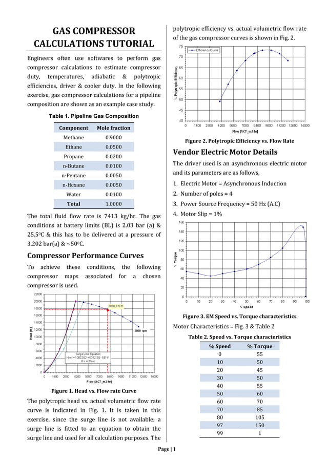 Gas Compressor Calculations Tutorial | PDF | Chemistry | Science