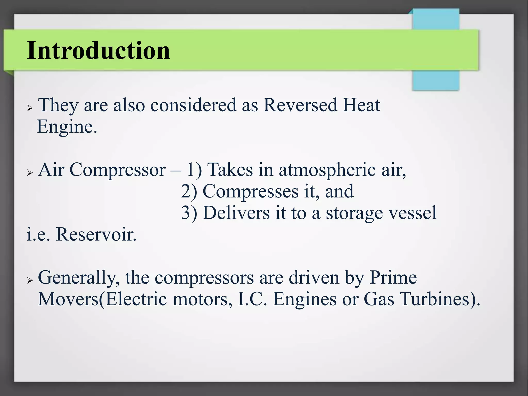 Air Compressors | PPTX